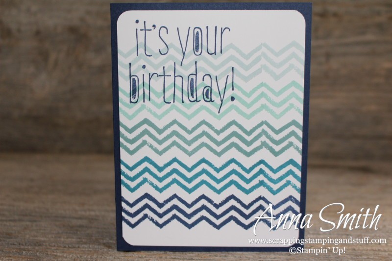 Chevron Birthday Card