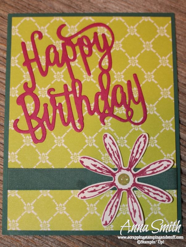 Highlighting the Happy Birthday Thinlits