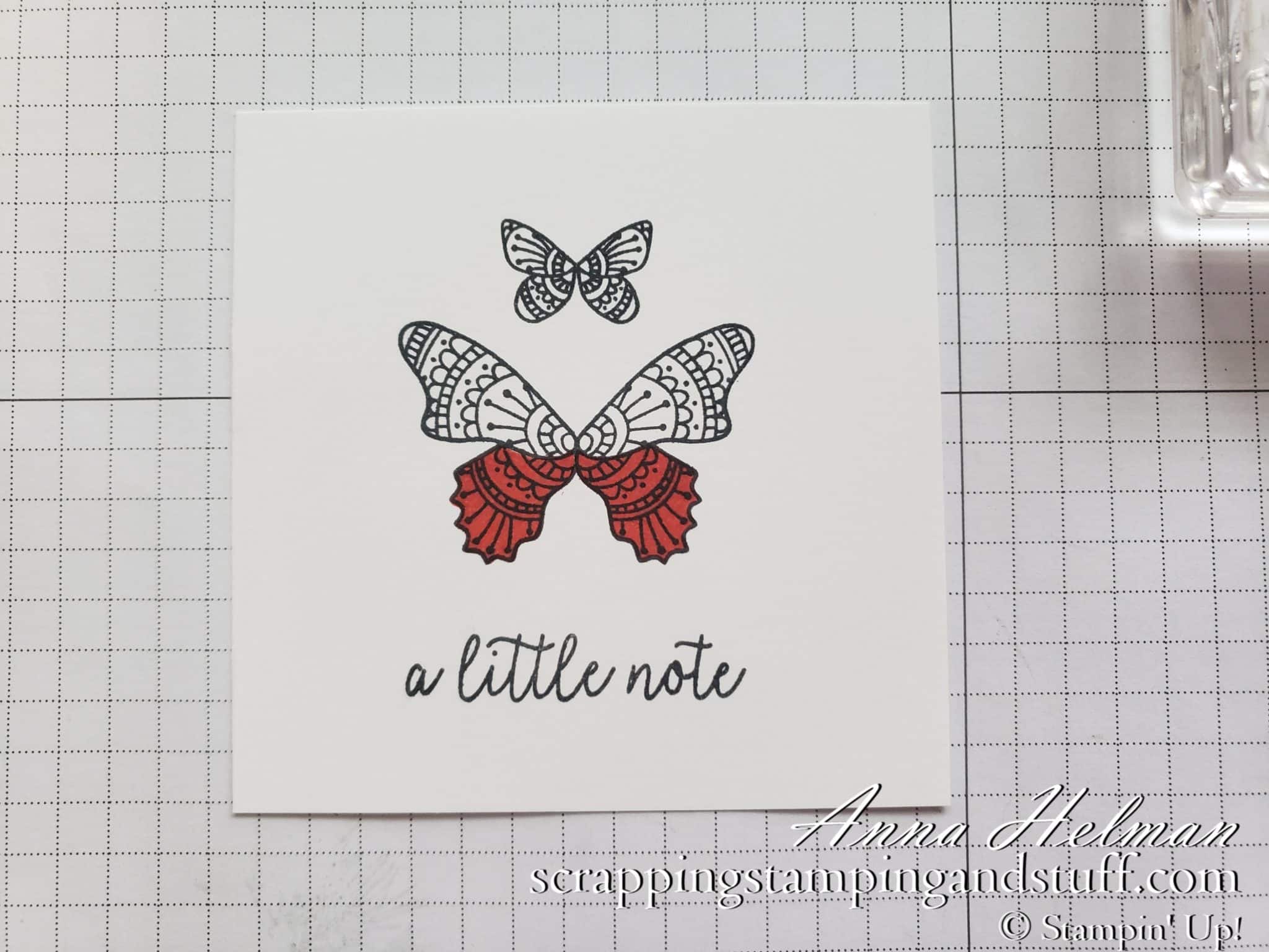 Cardmaking 101 Lesson 10: Stamping Off Technique