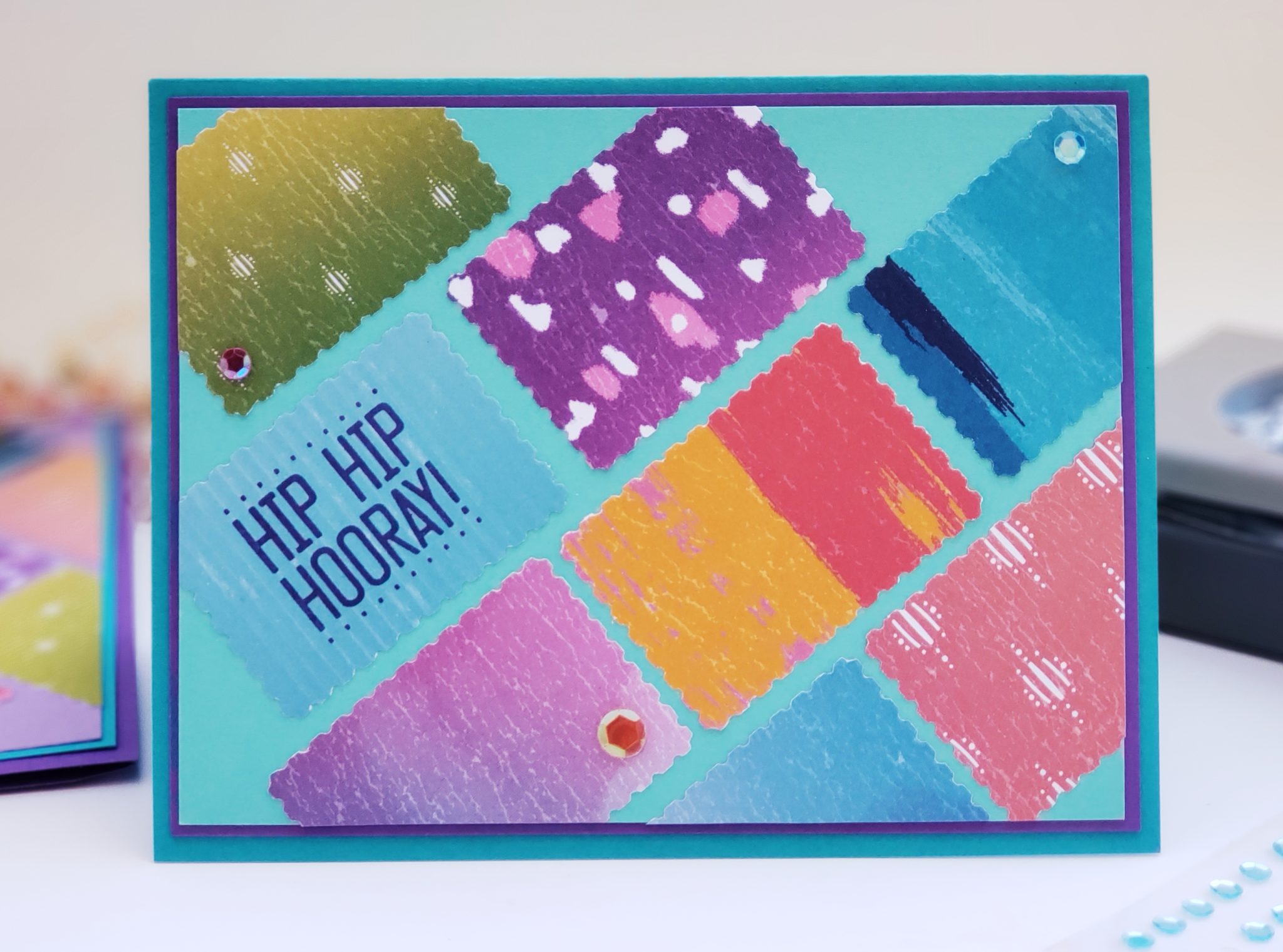 The Stampin Up Rectangular Postage Stamp Punch For Quick Cards