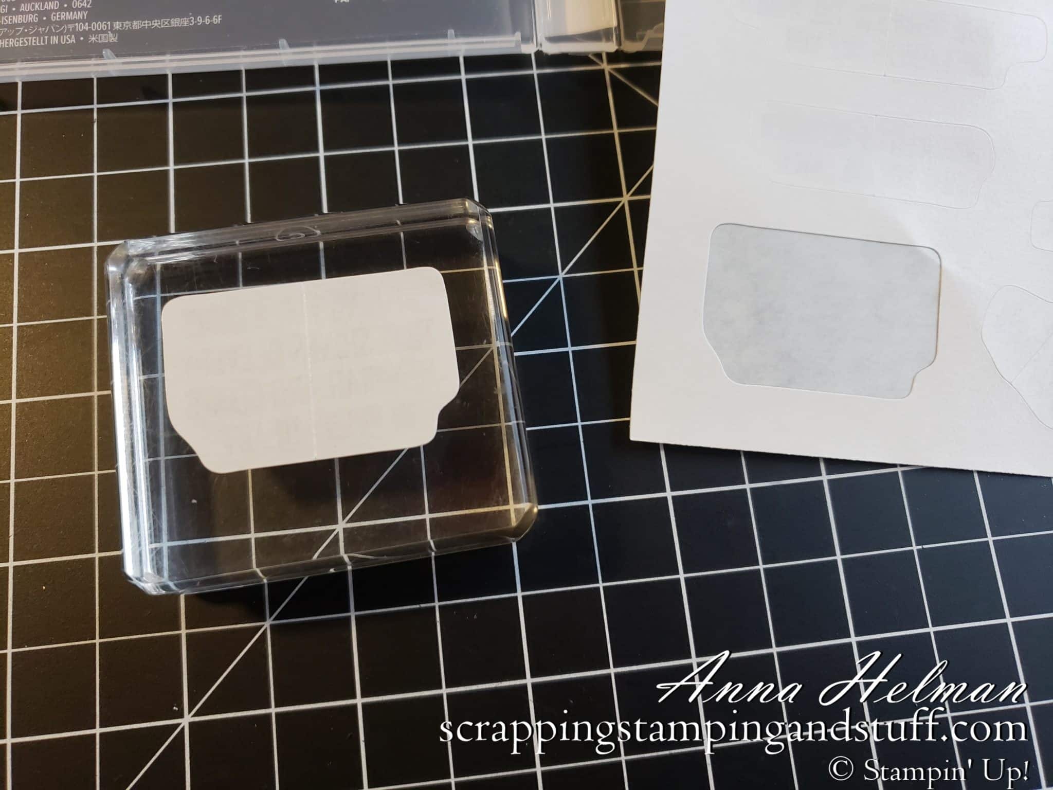 How To Place Labels On Rubber Stamps PERFECTLY Every Time!