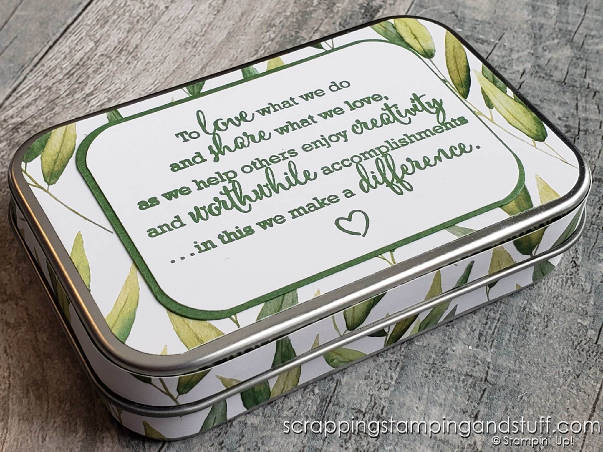 Decorated Mint Tins for Great Gift Ideas!