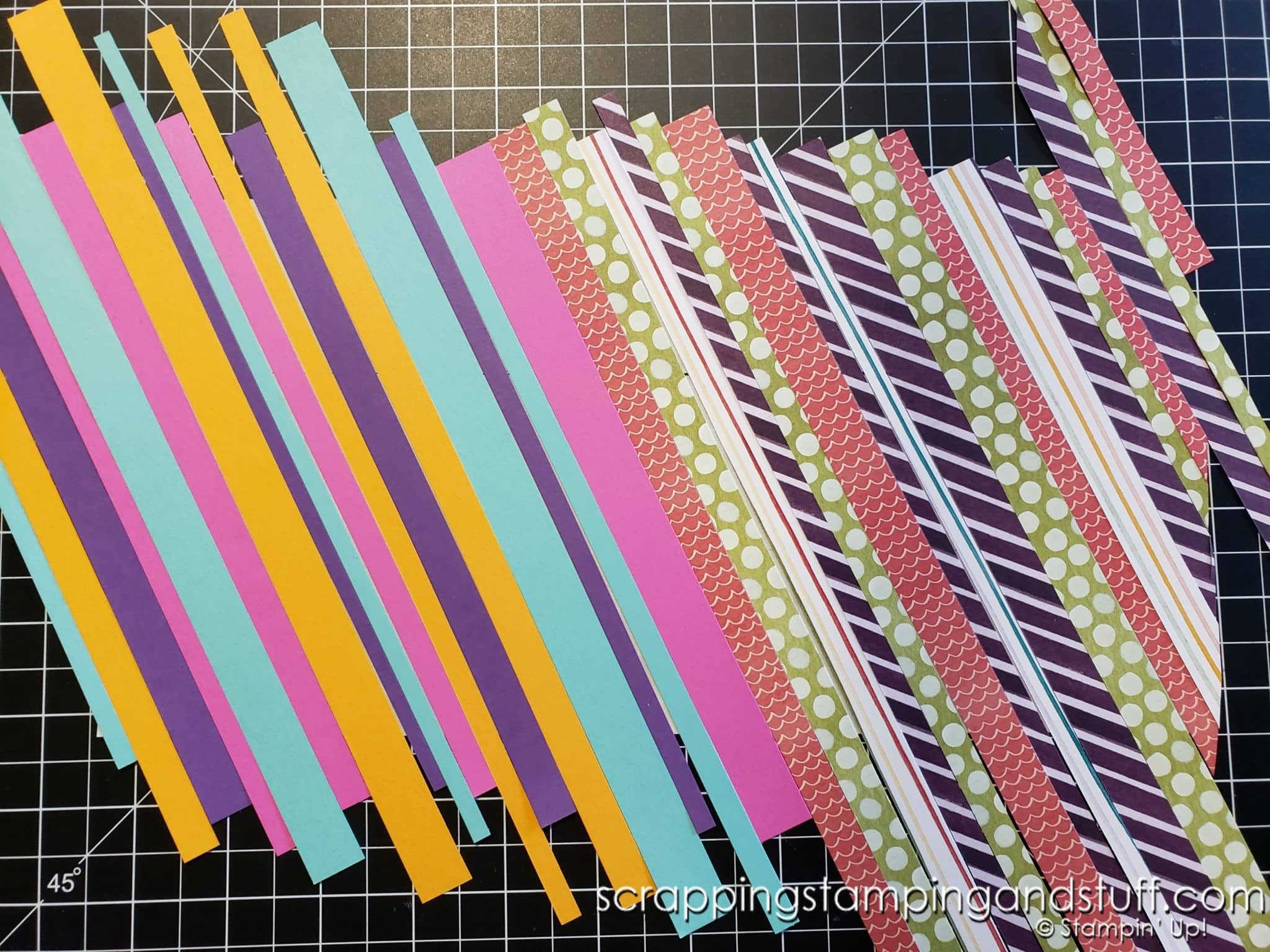 Pieced Scrap Cards Are An Amazing Way To Use Up Those Paper Scraps