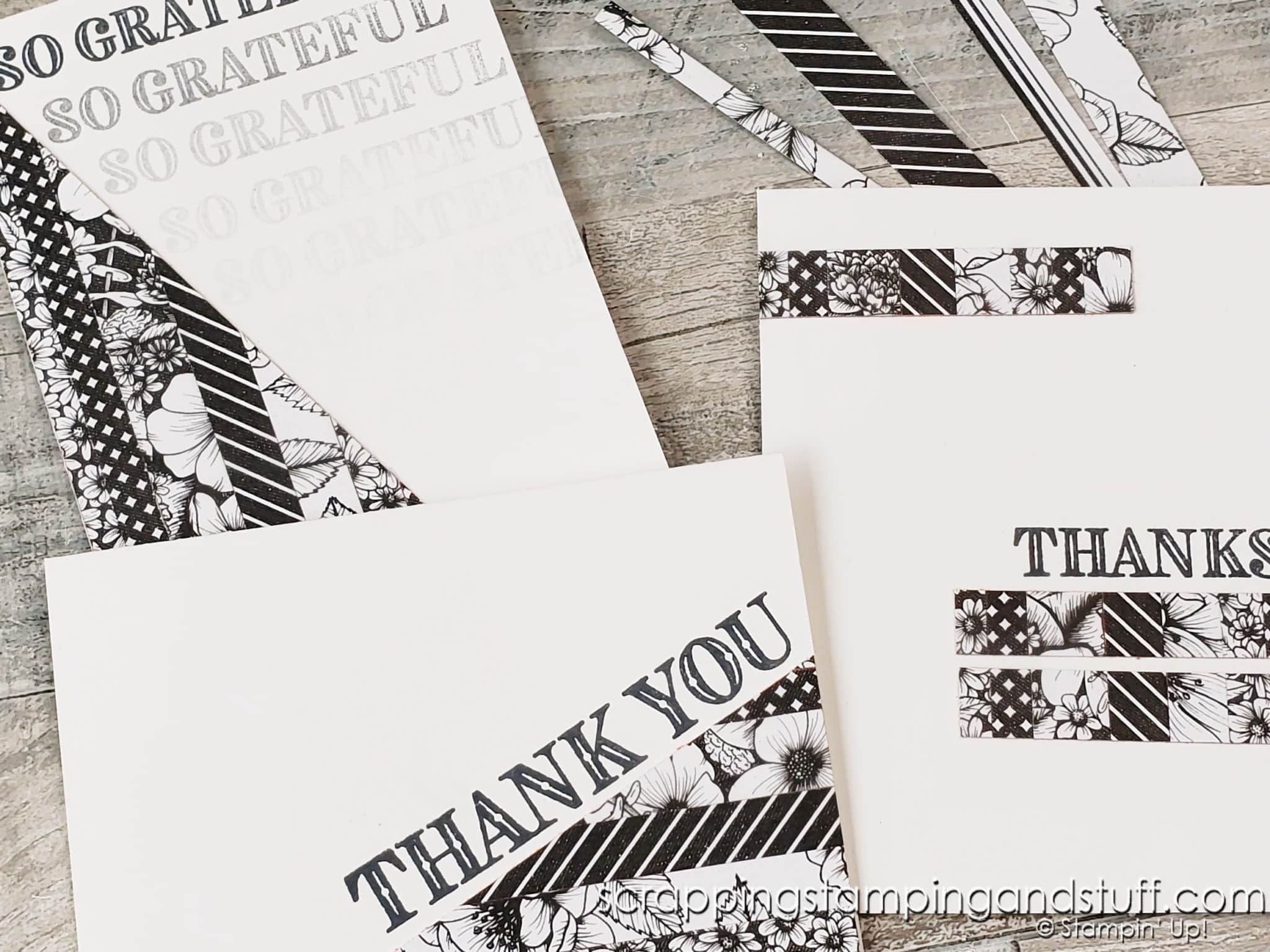 Pieced Scrap Cards Are An Amazing Way To Use Up Those Paper Scraps