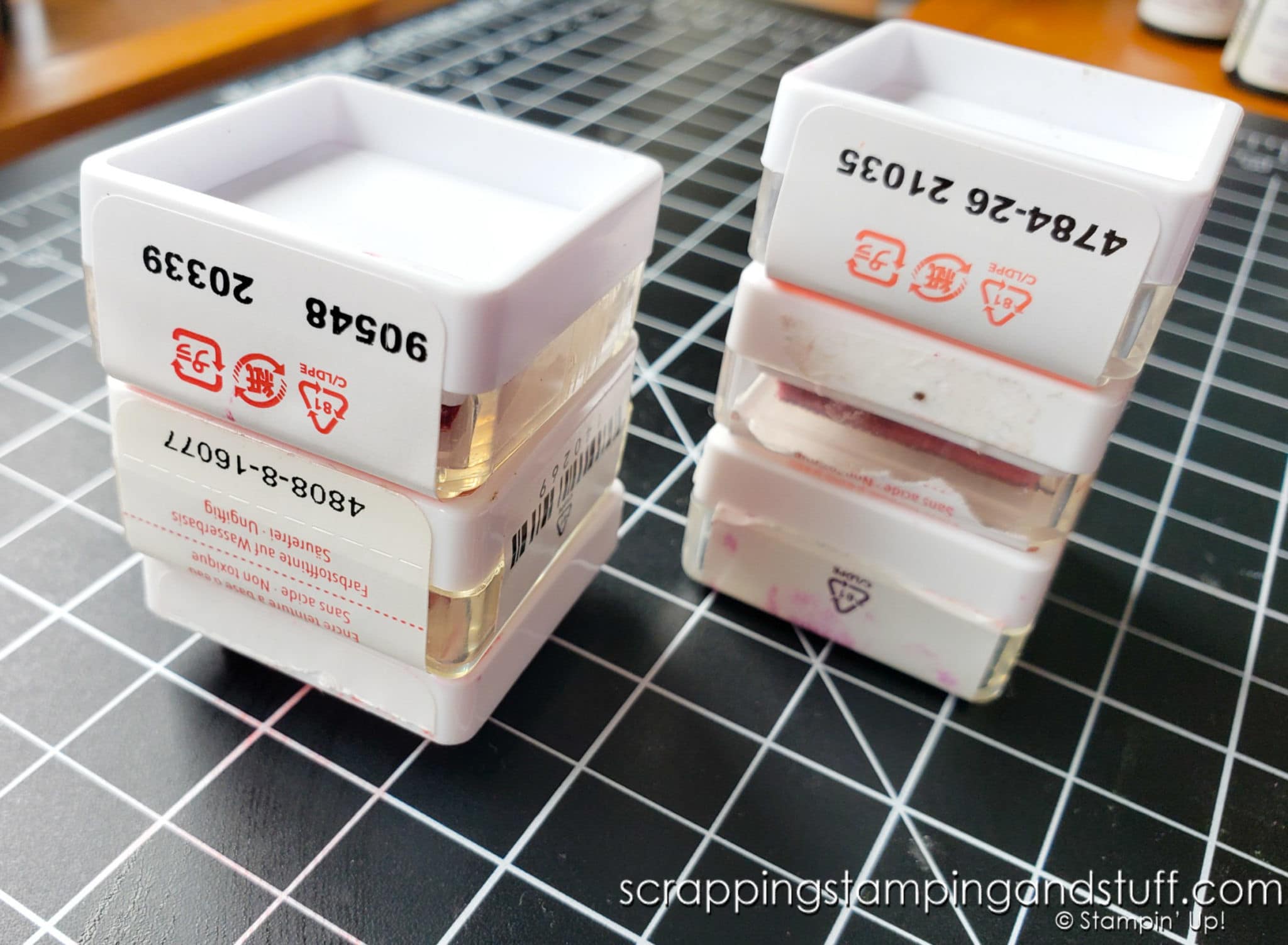 Mini Ink Pads - Stampin Up Spots For The Win