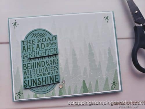 Stampin Up Covered In Sunshine & Sentiment Stamp Techniques
