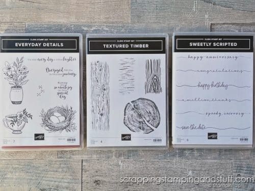 One Minute Card Ideas With Stampin Up Quiet Reflection & More