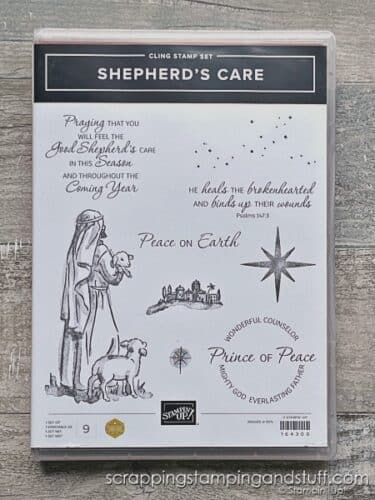 Scoring & Stampin Up Shepherd's Care